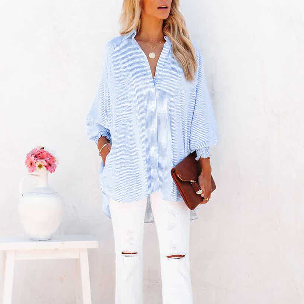 Evelyna - Stripe Relaxed Shirt – Laura & Rosewood - United States